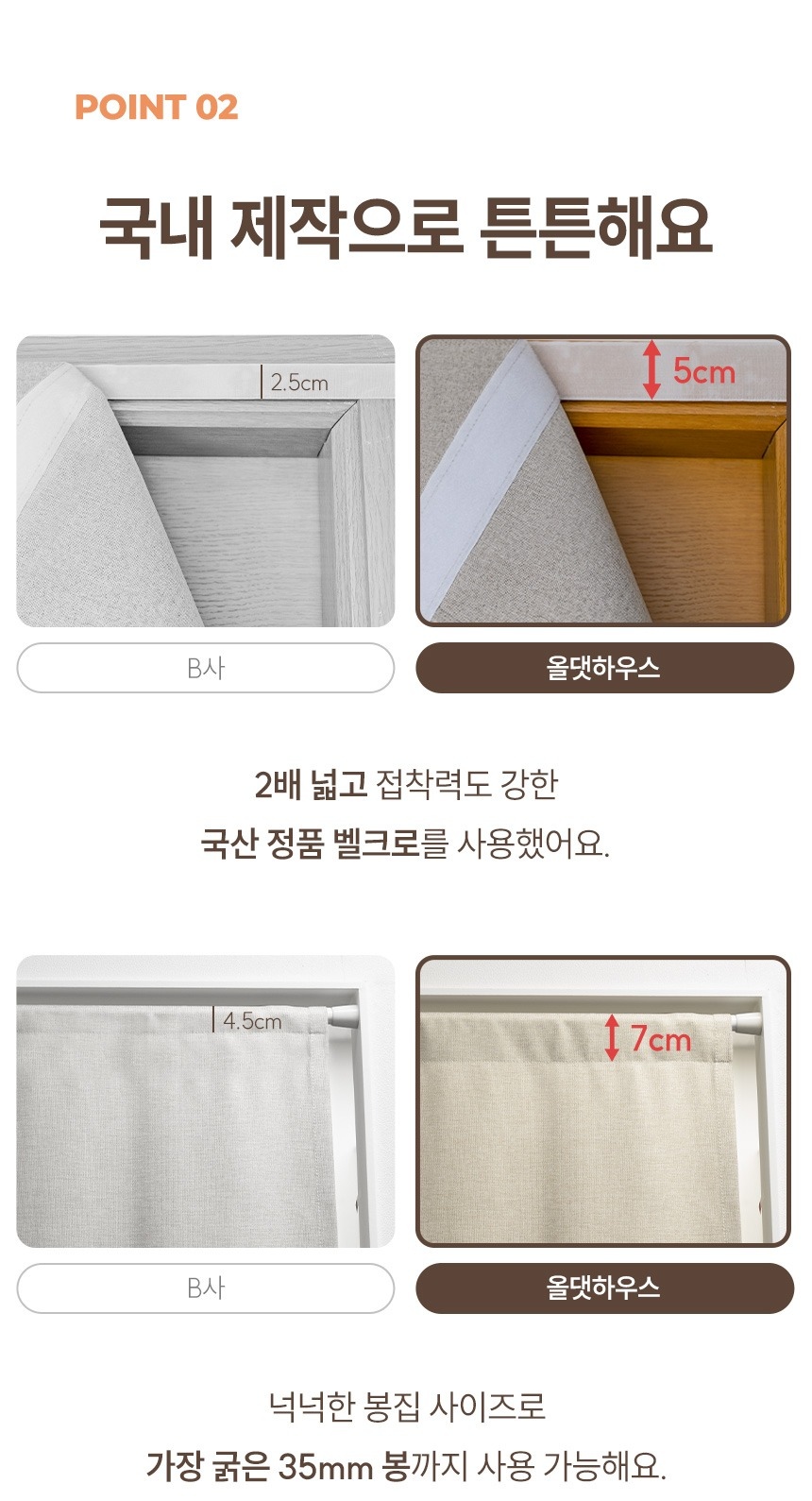 암막커튼 못없이 설치하는 봉집 찍찍이 가리개커튼 Best 오늘의집 쇼핑