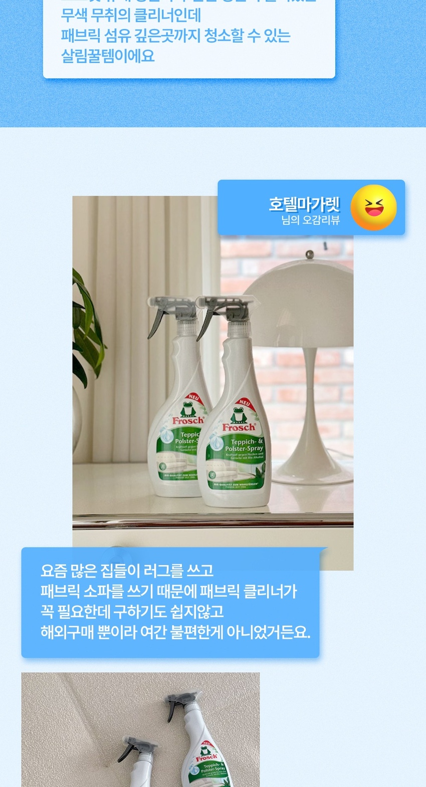 얼룩·찌든때제거제 오늘의집x프로쉬 단독출시 프로쉬 독일 패브릭클리너 러그쇼파카시트 얼룩제거 오늘의집 쇼핑
