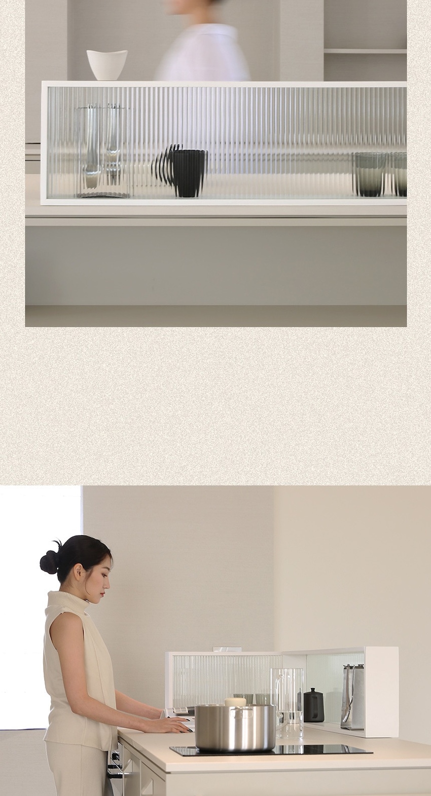 인테리어파티션 오르 고무나무 원목 주방 인테리어 강화유리 파티션 4size 3color 오늘의집 쇼핑