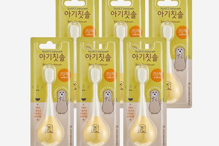 구강용품 오뚝이 아기칫솔 2단계12~36개월 6개 오늘의집 쇼핑