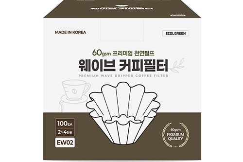 필터·여과지 웨이브 커피필터 칼리타 185 천연펄프 드립필터 오늘의집 쇼핑