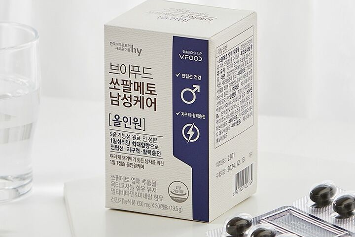 건강기능인증 브이푸드 쏘팔메토 남성케어 올인원 650mg30정 오늘의집 쇼핑