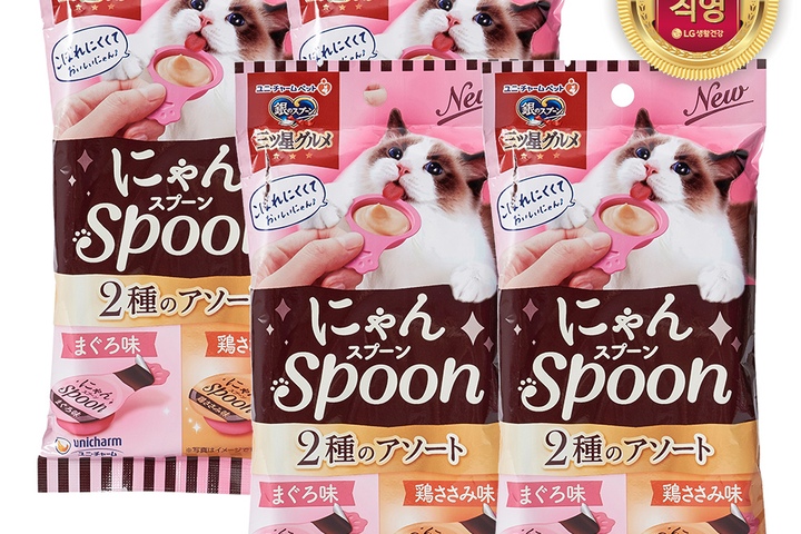 고양이 사료·간식 긴노스푼 냥스푼 참치and닭가슴살 4p X 4팩 오늘의집 쇼핑