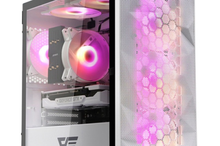 Pc주변기기 미니케이스 Dlm 21 Rgb 메쉬 강화유리 화이트 오늘의집 쇼핑