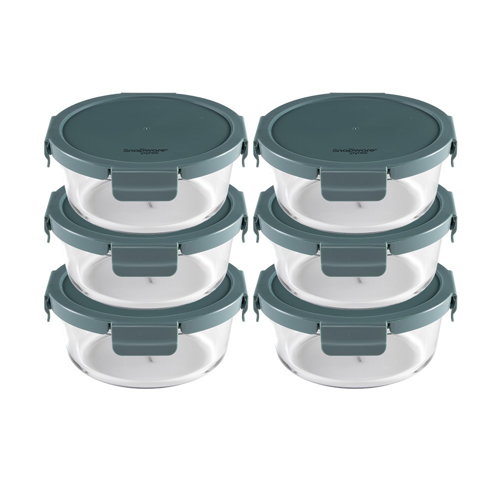 밀폐용기·반찬통 > 프레쉬스냅 내열유리 밀폐용기 원형 950ml x 6개 | 오늘의집 쇼핑