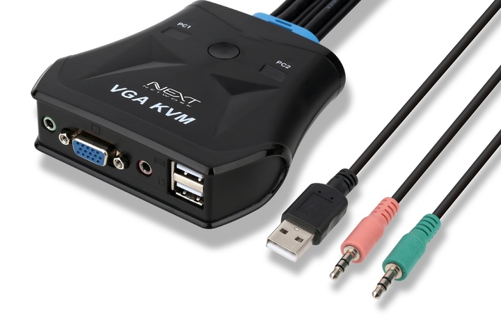 Pc주변기기 Next 612vc Kvm 2대1 Usb Vga 케이블일체형 Kvm 스위치 오늘의집 쇼핑