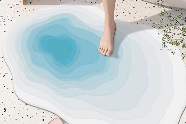 욕실매트·발판 물결 인테리어 규조토발매트 빨아쓰는 미끄럼방지 발매트 오늘의집 쇼핑