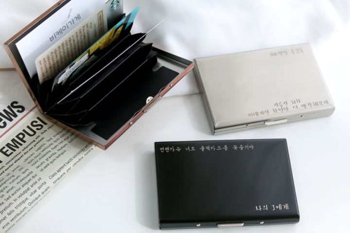 기타디자인용품 카드 명함 지갑 직장인 승진 선물 아코디언지갑 오늘의집 쇼핑