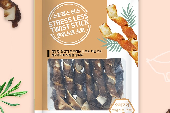 강아지 사료·간식 헬로도기 강아지져키 강아지스틱 트위스트 오리고기 간식 8p 오늘의집 쇼핑