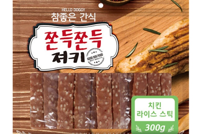 강아지 사료·간식 헬로도기 강아지대용랑간식 쫀득쫀득 치킨라이스스틱 300g 오늘의집 쇼핑