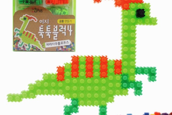 블록·퍼즐 이지툭툭블럭 공룡만들기 공룡3 파라사우롤로푸스 오늘의집 쇼핑