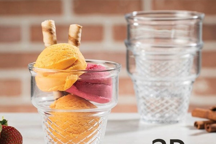 샐러드볼·다용도볼 요거트 유리컵 디저트잔 아이스크림컵 245ml 3p 오늘의집 쇼핑
