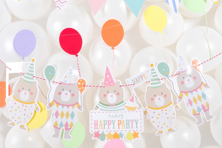 파티·이벤트용품 귀염곰돌이생일파티가랜드 프로포즈 생일 기념일 오늘의집 쇼핑