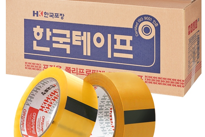 접착제·보수용품 한국테이프 박스테이프 더블경포장 80m X 40개 투명 황색 L40 오늘의집 쇼핑