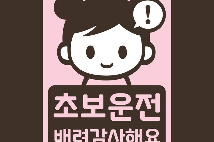 익스테리어용품 초보운전 스티커 Lmcc 031 초보 스텔라 오늘의집 쇼핑