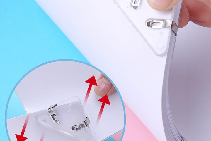 디자인문구 서류 책 종이 모서리 고정 집게 삼각 클립 바인더 문서 보관 정리 오늘의집 쇼핑