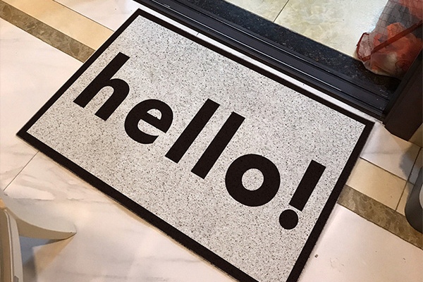 현관·발매트 현관 입구 매장 대형 Hello 심플 코일 발매트 오늘의집 쇼핑