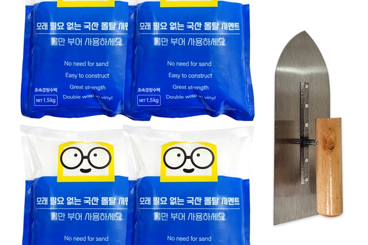 접착제·보수용품 초속경 방수 백색시멘트 15kg 4개 미장용흙손 타일 접착제 백시멘트 균열 오늘의집 쇼핑