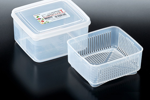 밀폐용기·반찬통 사각형 채반 밀폐통 1100ml 양념재료 두부 과일 야채 물빠짐 보관통 오늘의집 쇼핑
