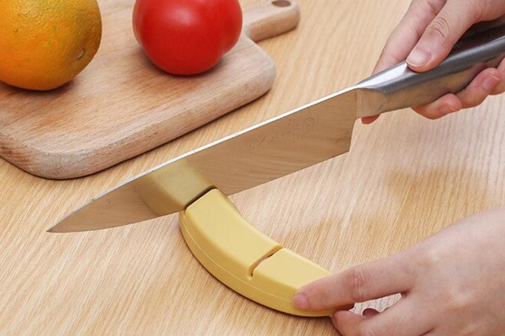 캠핑주방용품 바나나 칼갈이 숫돌 캠핑 가위 논슬립 칼숯돌 연마 오늘의집 쇼핑