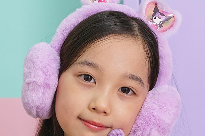 유아패션잡화 산리오 글리터 접이식 귀마개 방한 마이멜로디 쿠로미 오늘의집 쇼핑