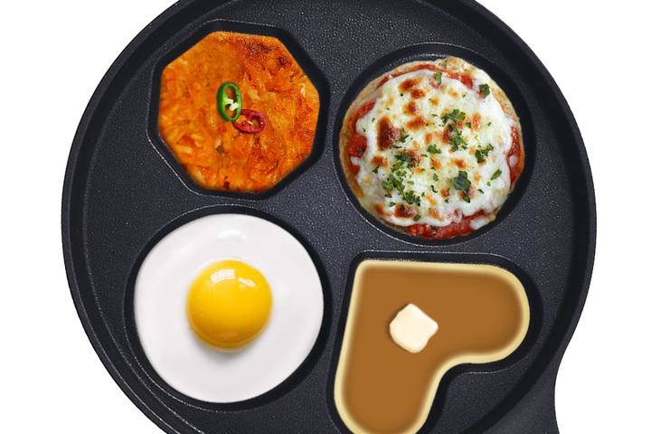 프라이팬·그릴 멀티 코팅 에그팬 4구 계란 후라이팬 브런치팬 26cm 오늘의집 쇼핑