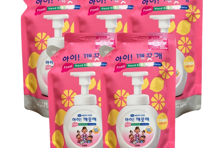 핸드·풋 항균 폼 핸드워시 손세정제 상큼한 레몬향 200ml 리필 X 5개 오늘의집 쇼핑