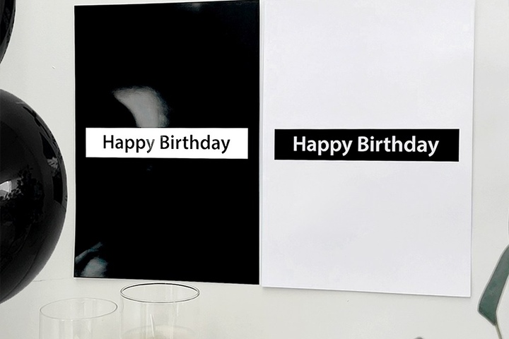 파티·이벤트용품 A4 심플 스퀘어 생일 포스터 이벤트 가랜드 오늘의집 쇼핑
