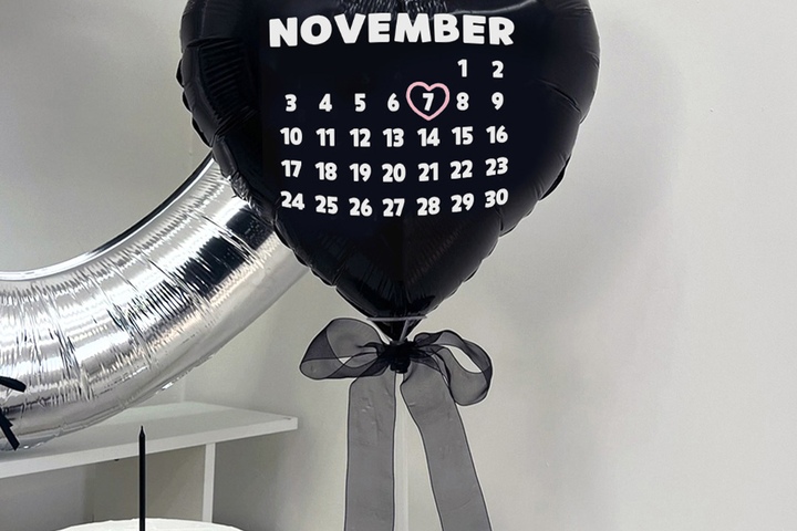 파티·이벤트용품 캘린더 하트 스탠드 세트 블랙 달력 생일 기념일 오늘의집 쇼핑