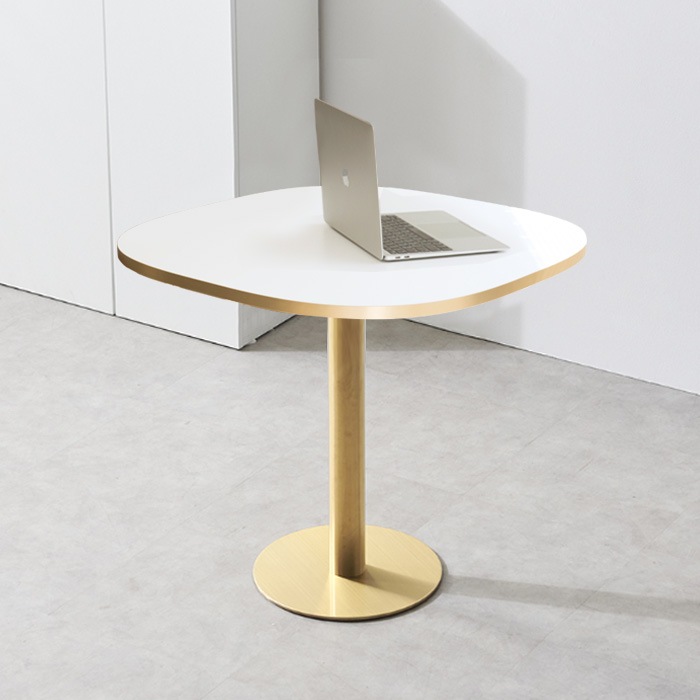 식탁 > 골드 테이블 2인식탁 (800둥근사각+원형다리) HW107 | 오늘의집 쇼핑