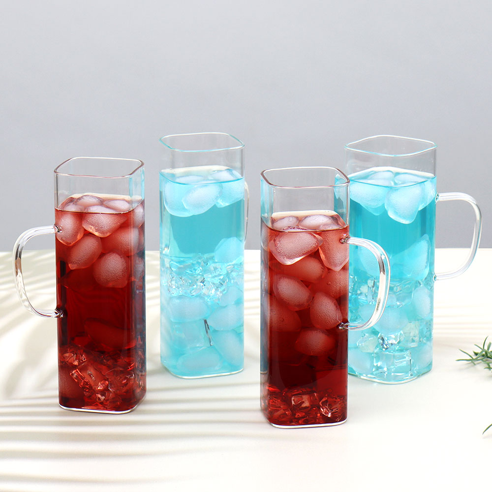 유리컵·물컵 > 사각 내열유리 머그컵세트 500ml 4p | 오늘의집 쇼핑