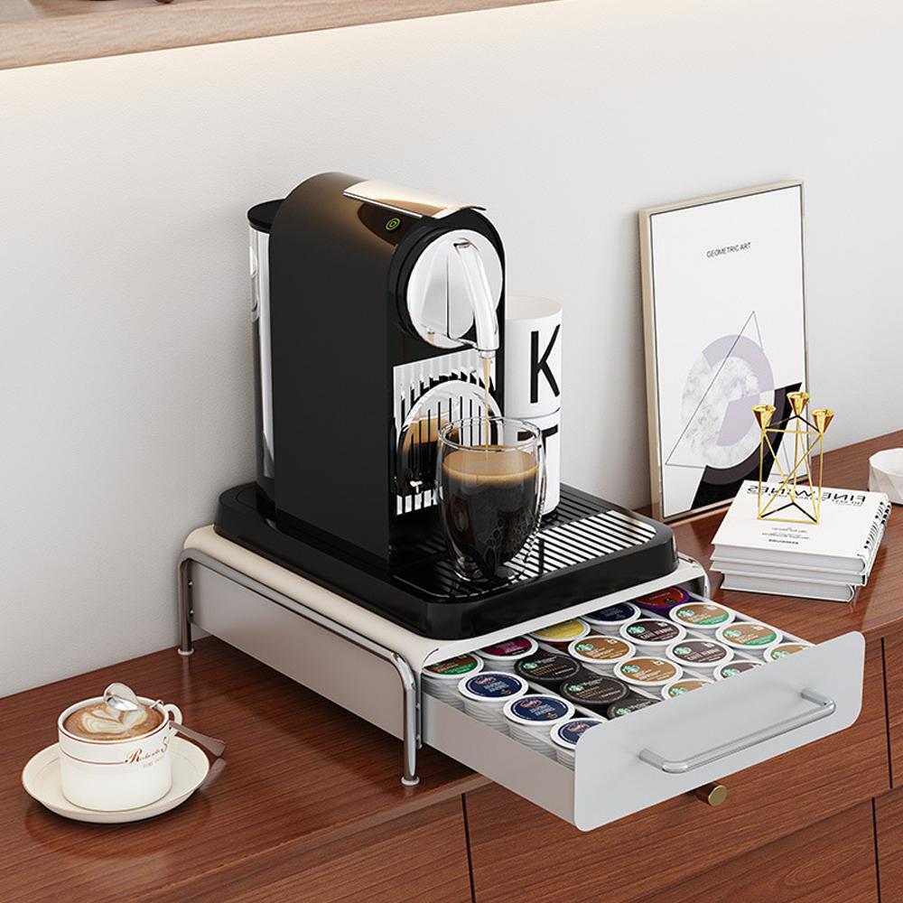 캡슐보관함·커피용품 서랍형 커피캡슐 보관함 1단 철제 슬라이딩 수납함 오늘의집 쇼핑