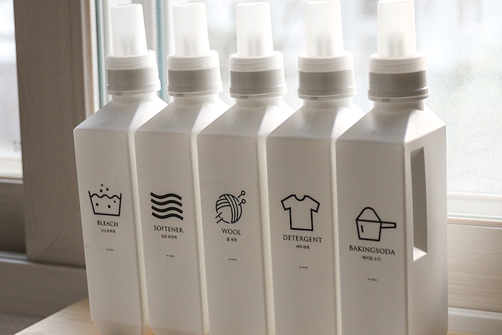세제분할용기 세탁 세제 통 천연 리필 소분 용기 라벨 포함 1000ml 오늘의집 쇼핑