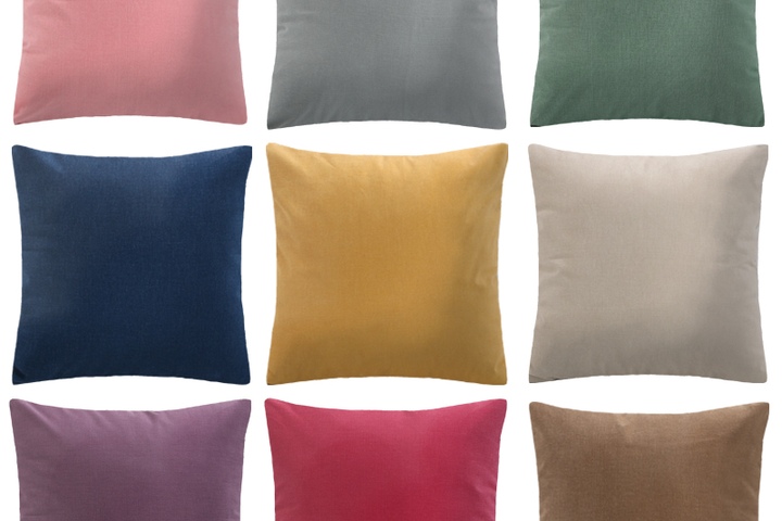 패브릭포커스 50x50cm 조지아 순면 쿠션커버 거실쿠션 소파쿠션 15 Color 위시버킷
