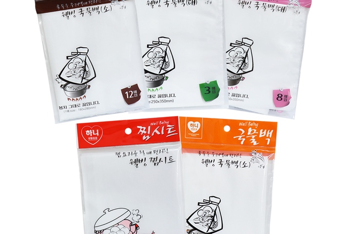 기타소모품·잡화 하니 웰빙국물백 대소 사이즈찜시트우림백 오늘의집 쇼핑