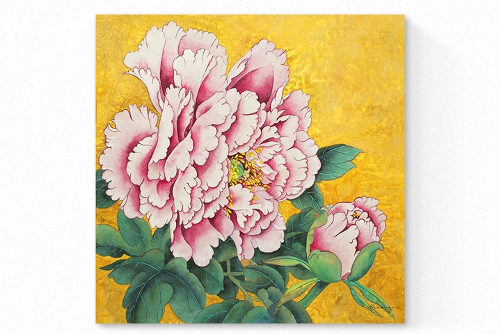 그림·사진 풍수 돈들어오는 꽃 그림 액자 두꺼비집가리개노란 목단화 오늘의집 쇼핑