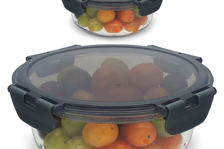밀폐용기·반찬통 내열유리 원형 밀폐용기 950ml 2개 오늘의집 쇼핑
