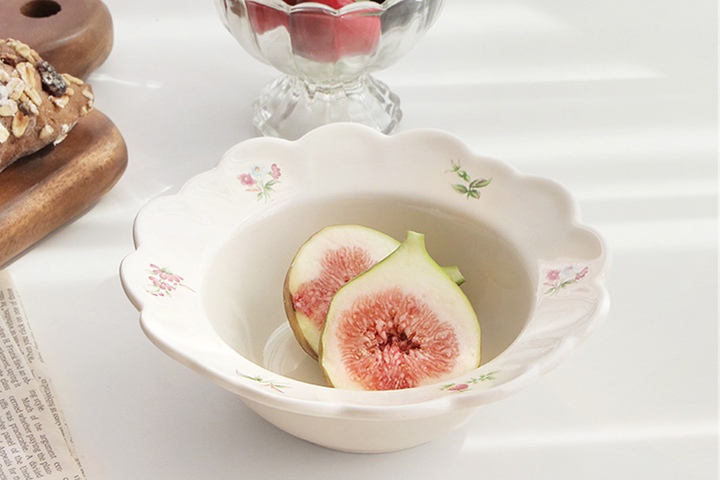 히츠키코보 코벤트가든 빈티지 플레이트 베리플라워볼 16cm 디저트 플레이팅 브런치 앞접시 위시버킷