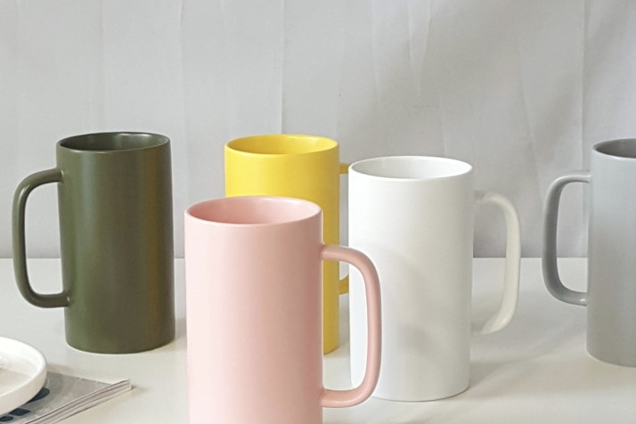 머그컵 마카롱 도자기 머그컵 빅머그 550ml 오늘의집 쇼핑