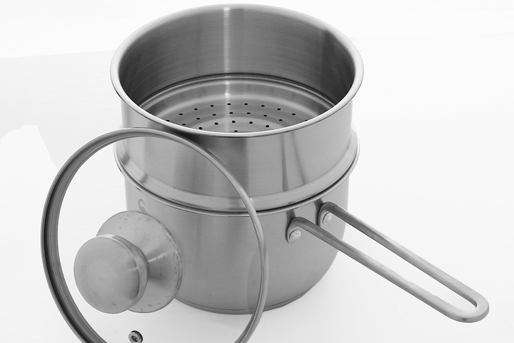 압력솥·찜솥 스텐 냄비 미니 찜기 2단 17cm 편수 찜냄비 오늘의집 쇼핑