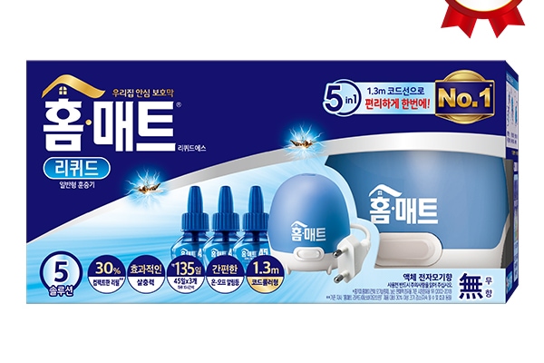 모기·파리약 홈매트 리퀴드 코드 훈증기리필3개입 모기살충제 오늘의집 쇼핑