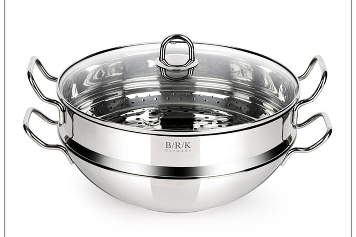 압력솥·찜솥 Brk 3중바닥 2단 스마트프로피 인덕션 찜솥 웍 28cm 오늘의집 쇼핑