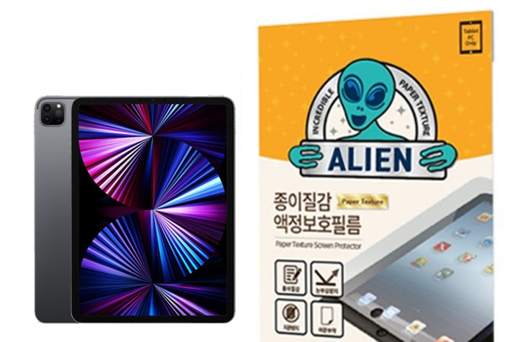 휴대폰액세서리 에어리언쉴드 종이질감 보호필름 2장 아이패드 프로 5세대 오늘의집 쇼핑