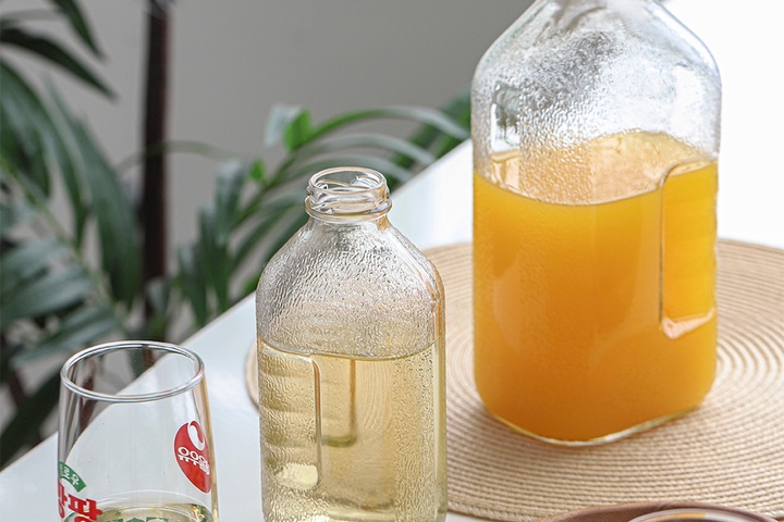 물병·저그·디스펜서 델몬트 유리병 냉장고 유리 물병 물통 500ml 오늘의집 쇼핑