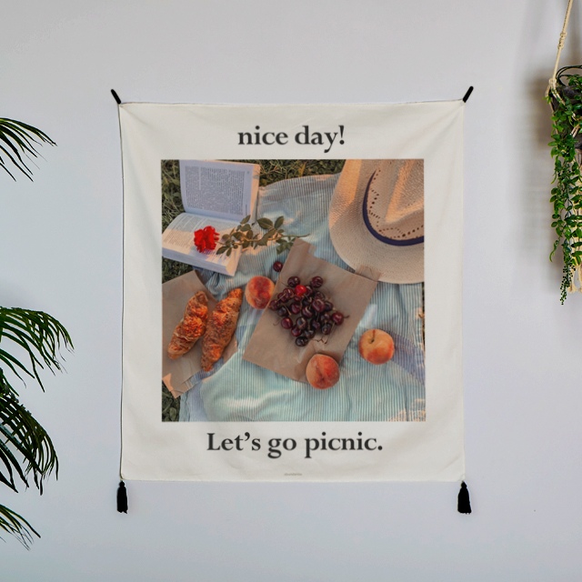 패브릭포스터 포토 행잉 패브릭 포스터 가리개 커튼5sizepicnic 01 오늘의집 쇼핑