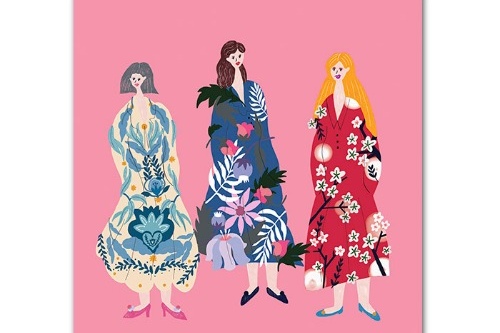 그림·사진 레트로 핑크 아트웍캔버스 액자 오늘의집 쇼핑