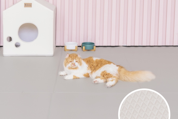 강아지 리빙 디팡 폴딩 140x60cm 1칸중대형견용 캣플레이 고양이매트 젤리 그레이 오늘의집 쇼핑