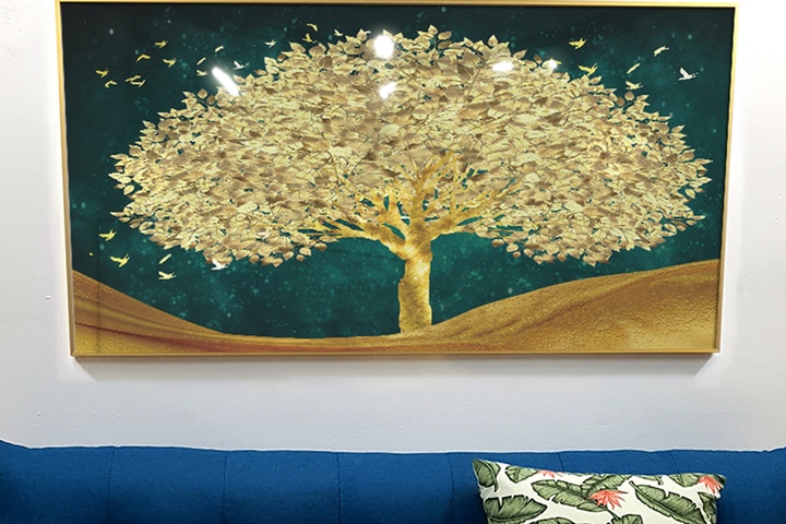 그림·사진 풍수 돈 들어오는 그림 황금 나무 금전수 인테리어 와이드 액자 오늘의집 쇼핑