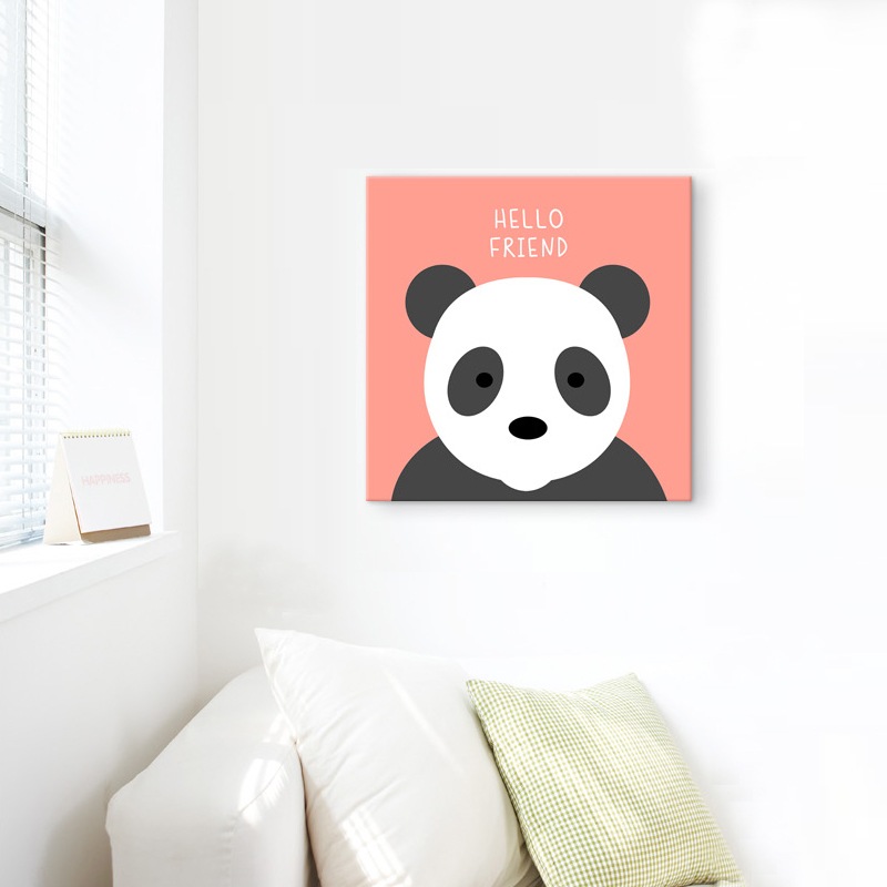 그림·사진 > 애니멀 일러스트 노프레임 인테리어 액자 (40x40)_팬더 | 오늘의집 쇼핑