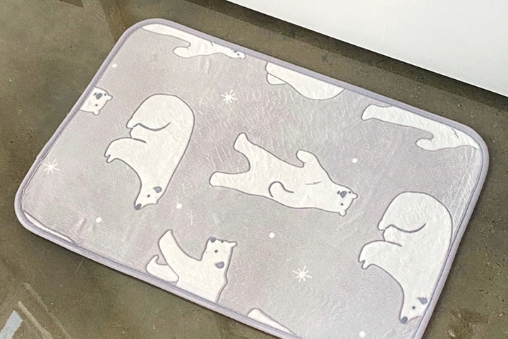현관·발매트 극세사 북극곰 발매트 L 욕실 현관 발판 주방 러그 오늘의집 쇼핑